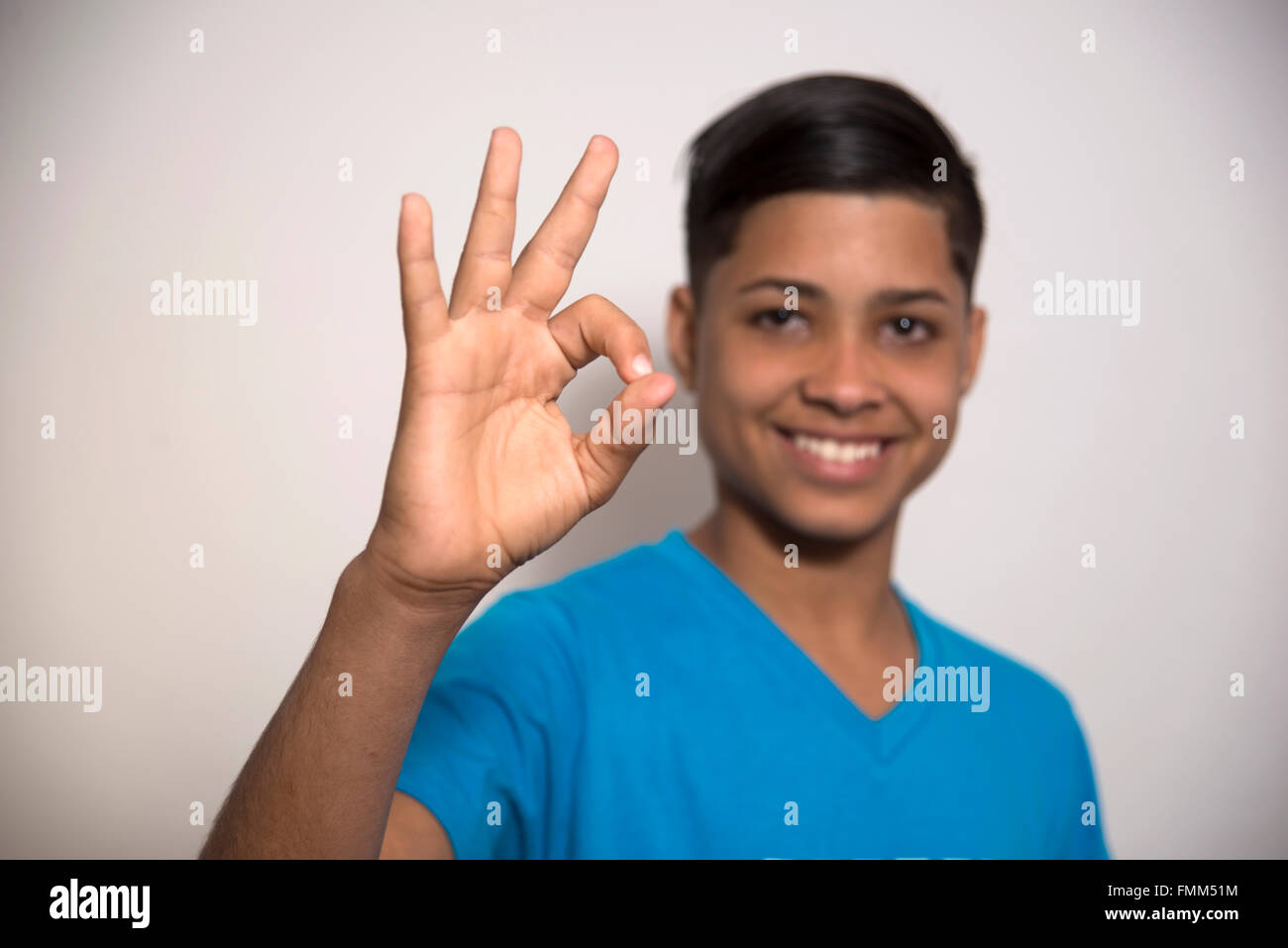 Young Latin boy Stock Photo - Alamy