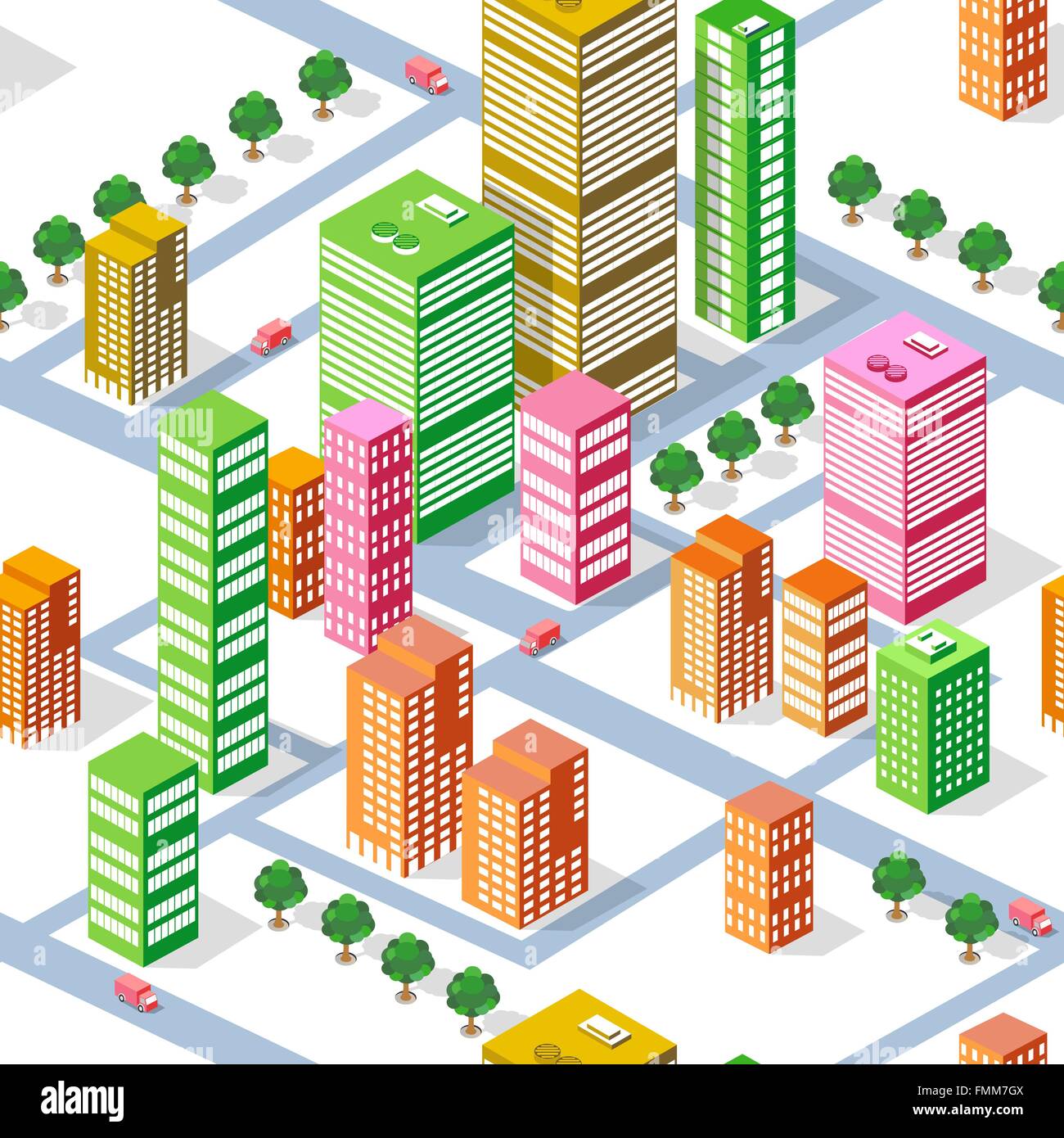 isometric seamless town Stock Vector Image & Art - Alamy