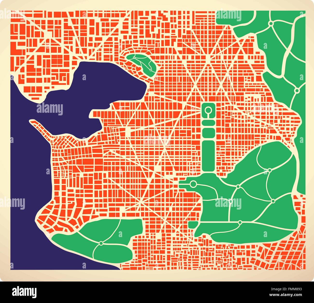 Abstract city plan Stock Vector Image & Art - Alamy