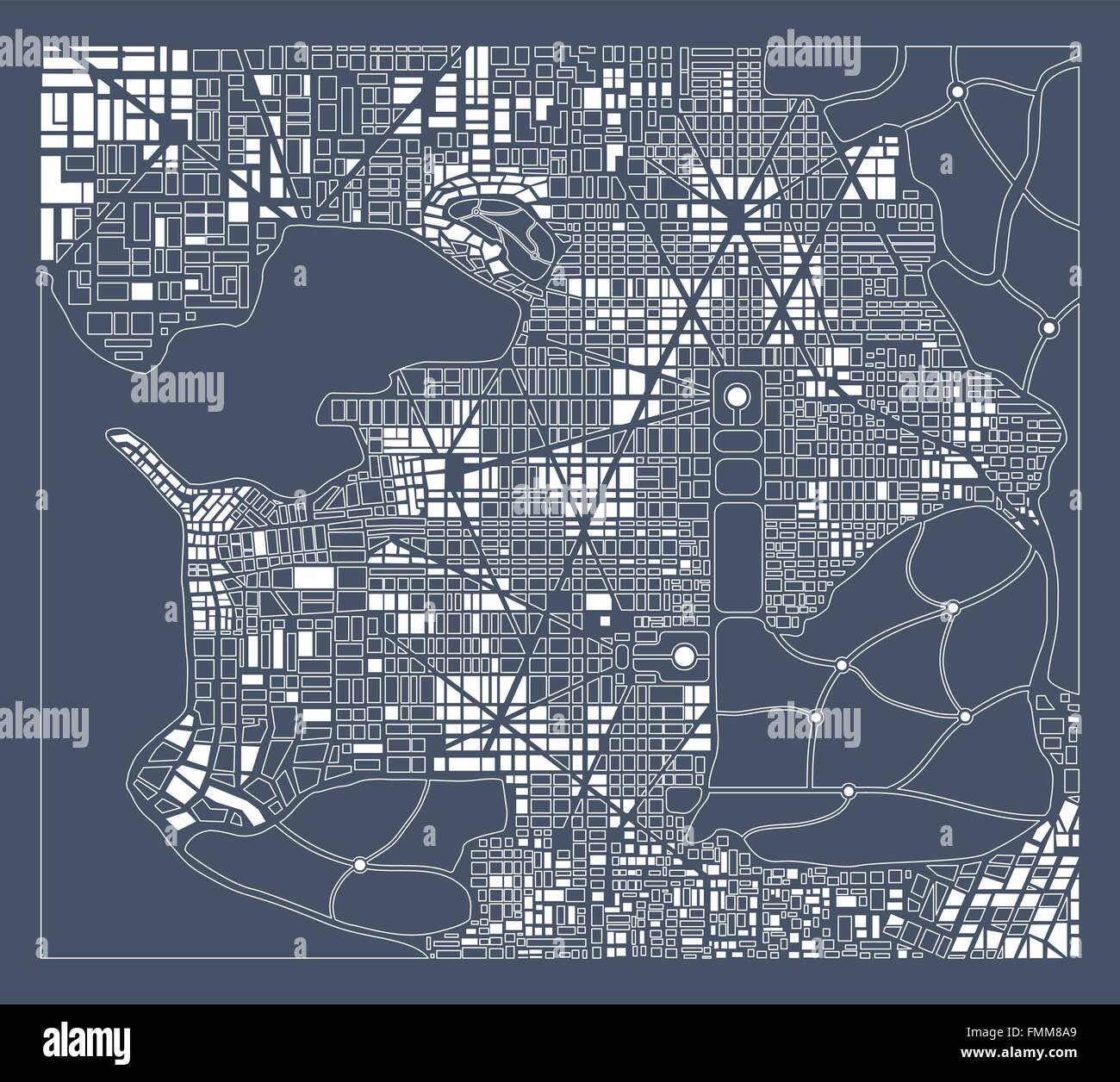 Abstract city plan Stock Vector Image & Art - Alamy