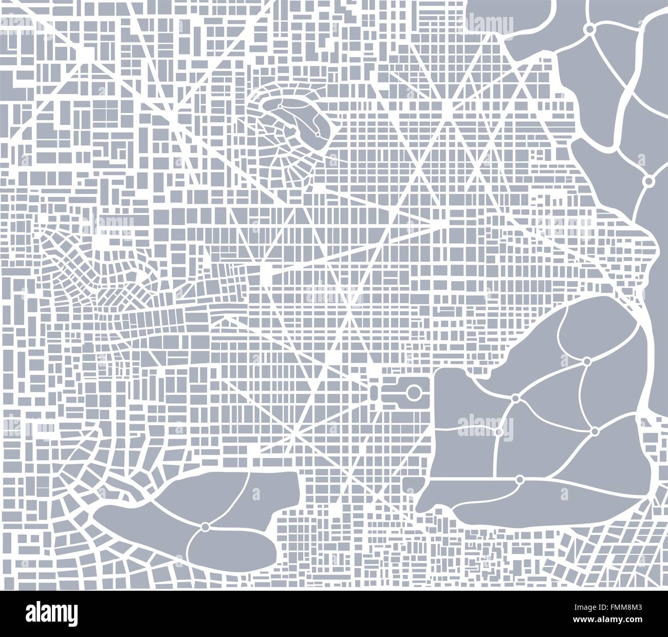 Abstract city plan Stock Vector Image & Art - Alamy