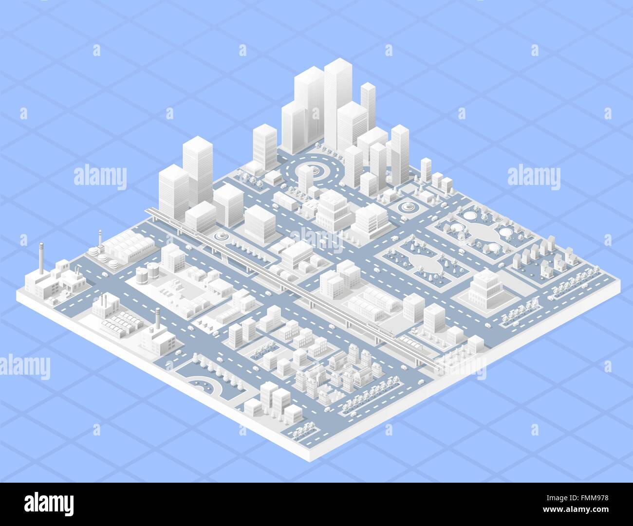 Large modern city Stock Vector Image & Art - Alamy