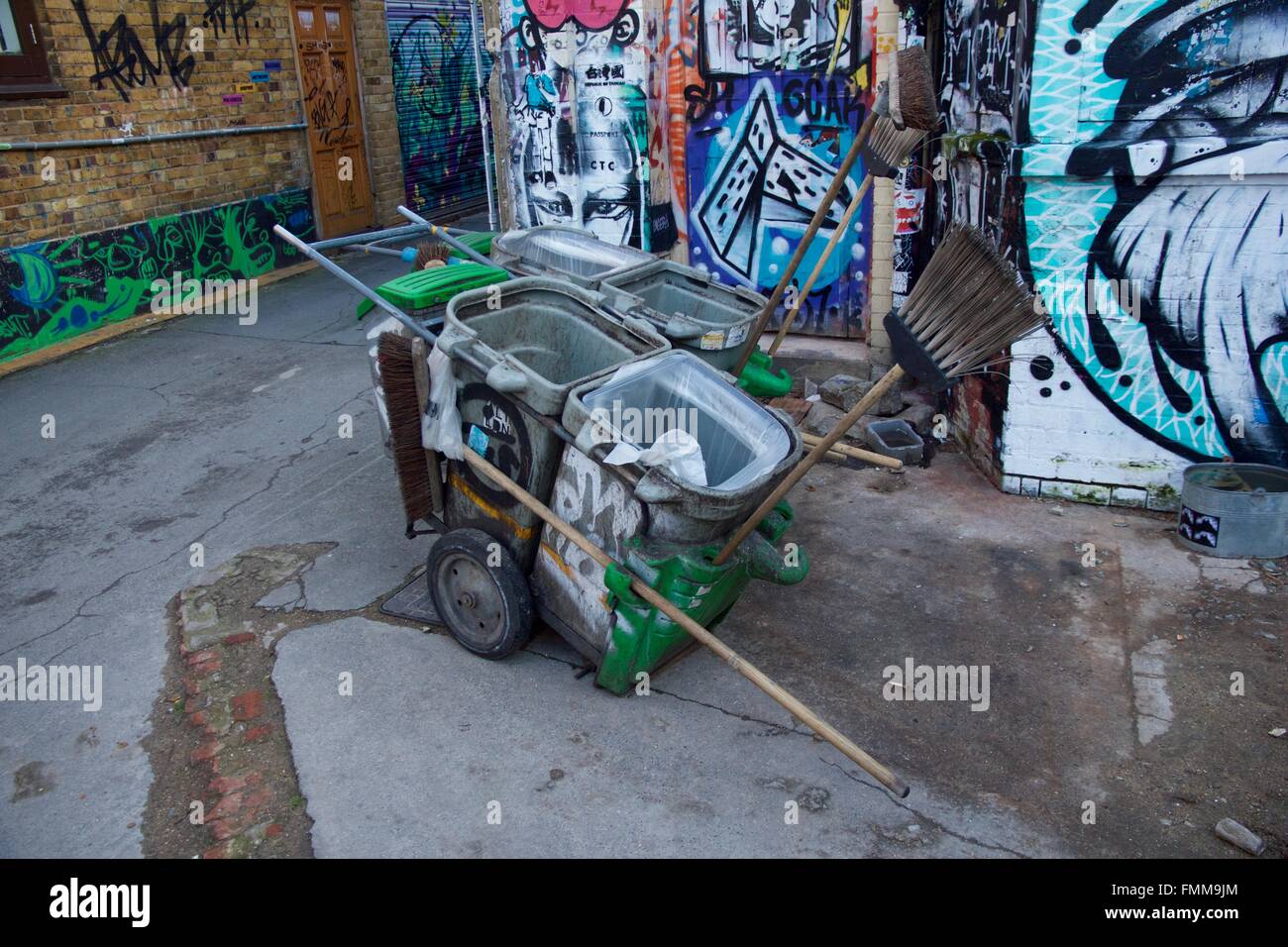 Trash carts hi-res stock photography and images - Alamy