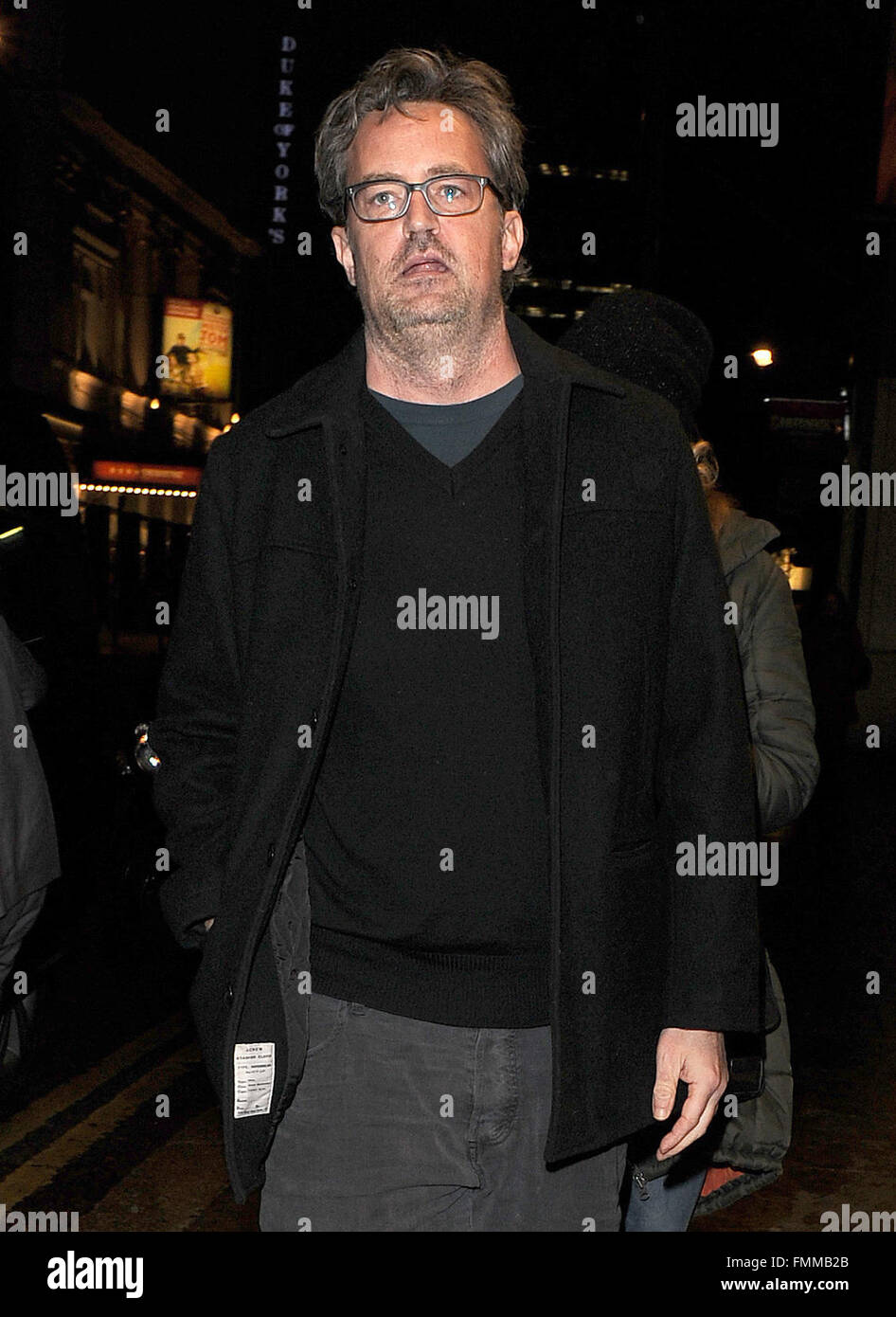 Matthew Perry out and about in the West End Featuring: Matthew Perry ...