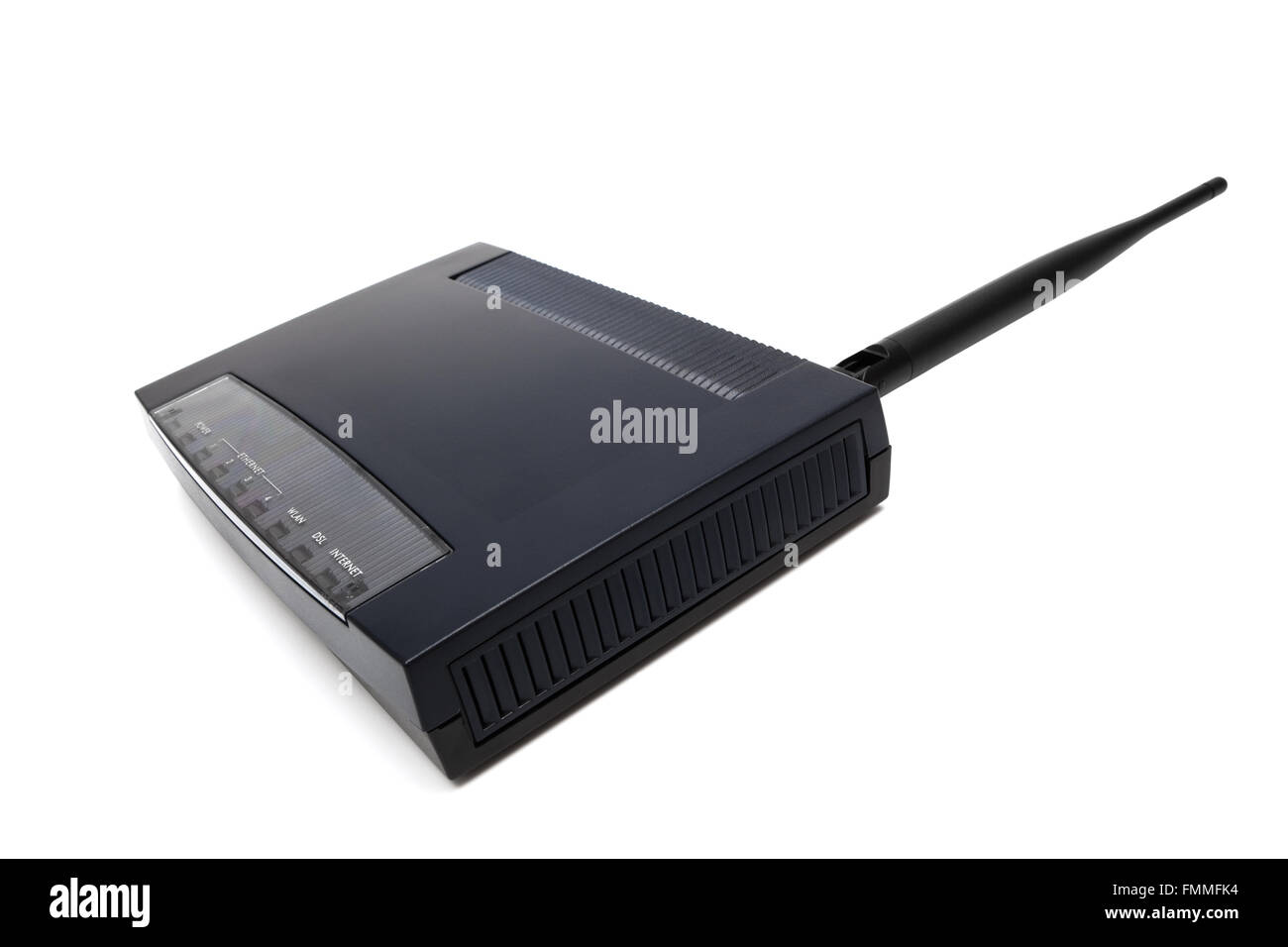 Modern new modem on a white background Stock Photo - Alamy