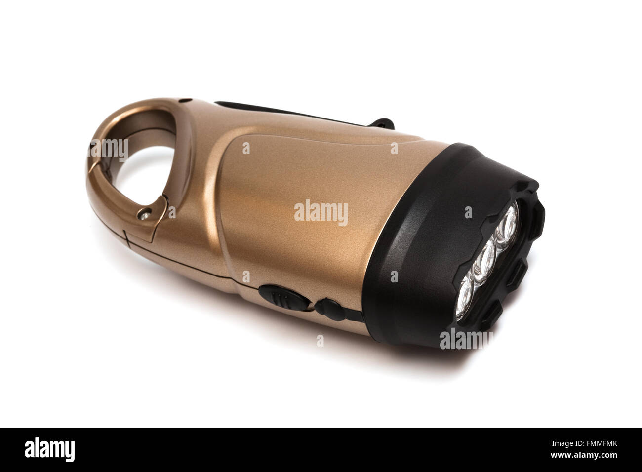 Modern electric torch on a white background Stock Photo - Alamy