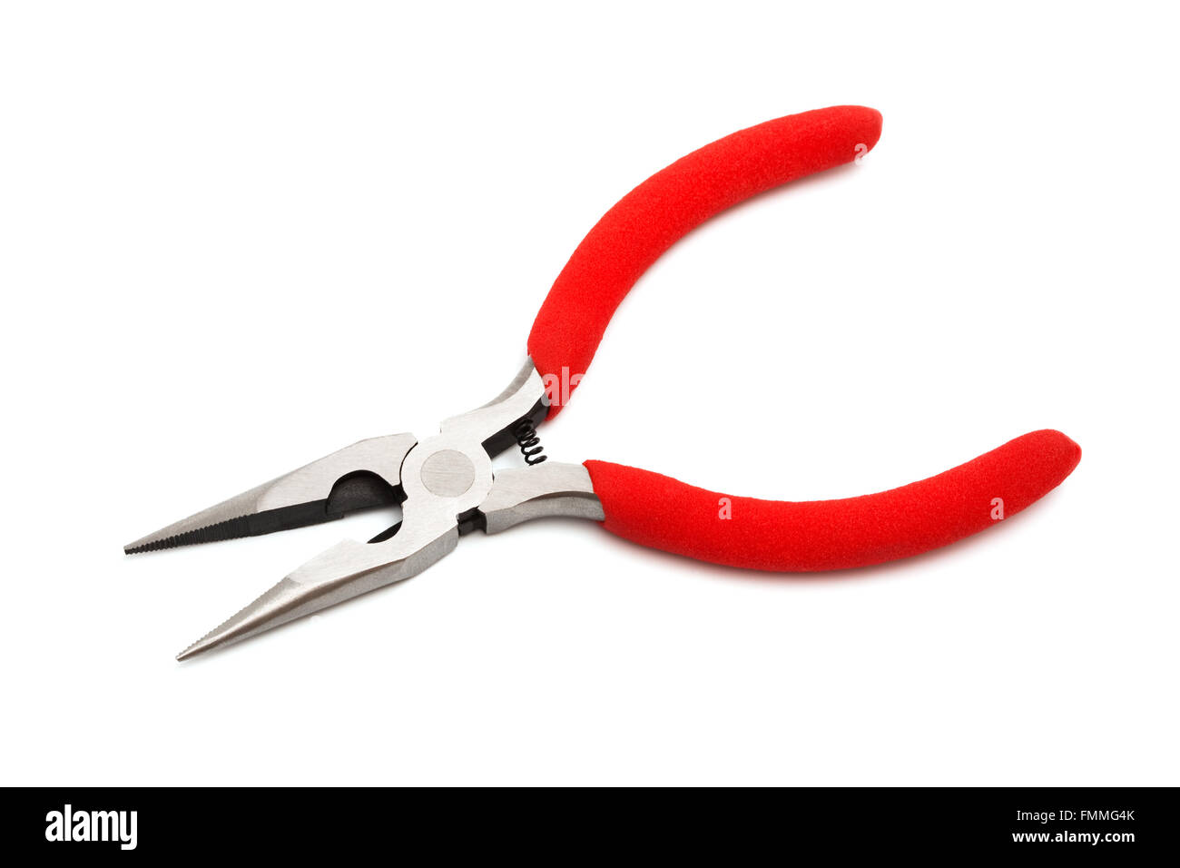 Modern and beautiful pliers on a white background Stock Photo - Alamy