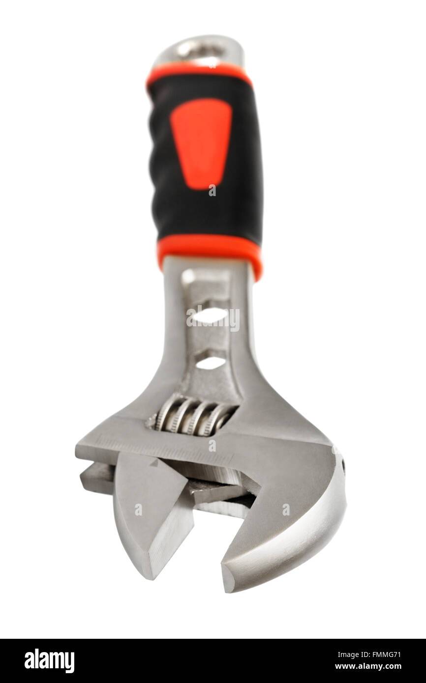 Modern and convenient wrench on a white background Stock Photo - Alamy