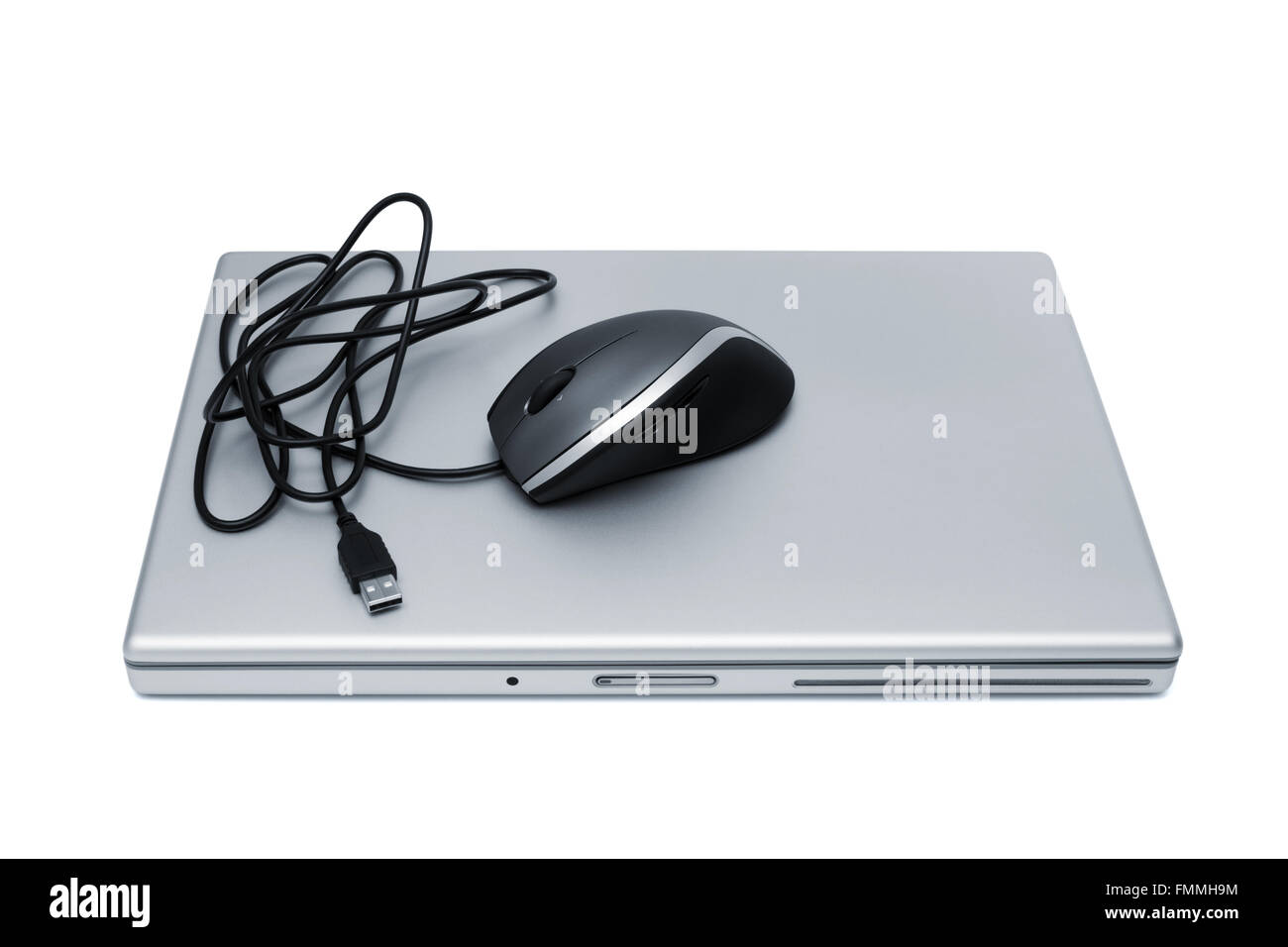 Modern and stylish laptop on a white background Stock Photo - Alamy