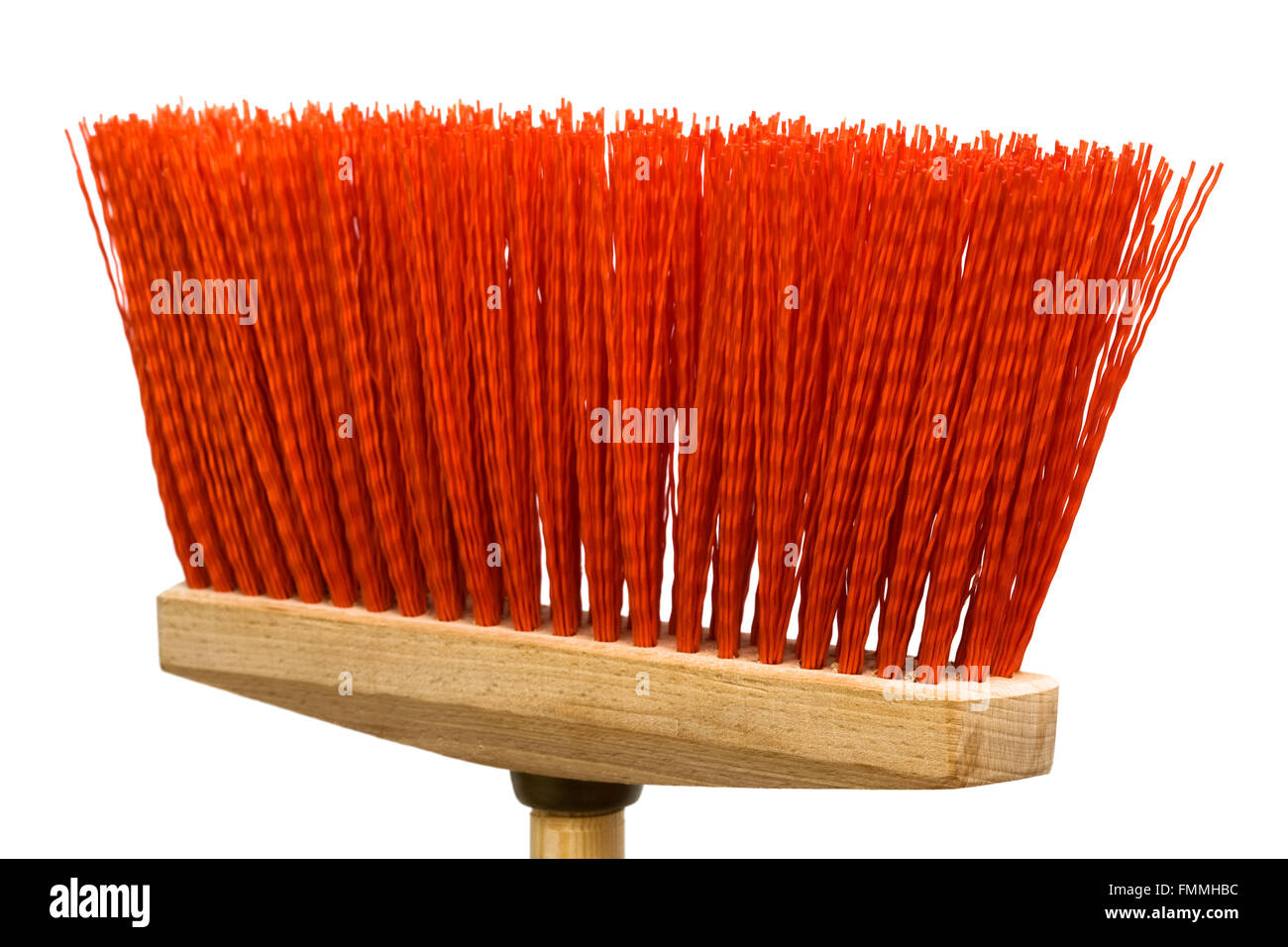 Beautiful red mop on a white background Stock Photo - Alamy