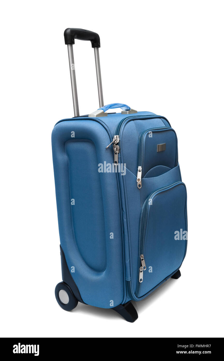 modern large suitcase on a white background Stock Photo - Alamy