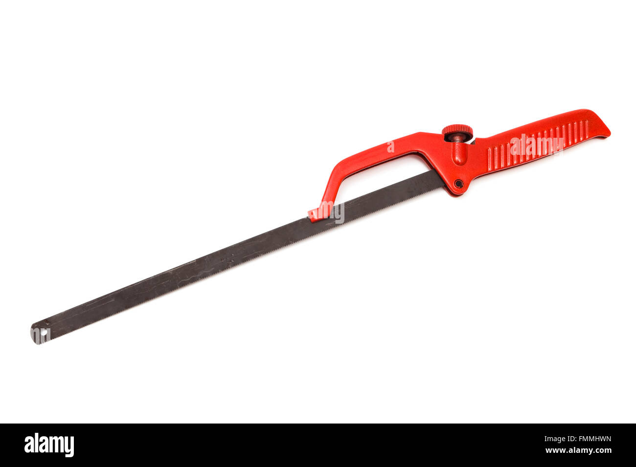 old and rusty hacksaw on a white background Stock Photo - Alamy