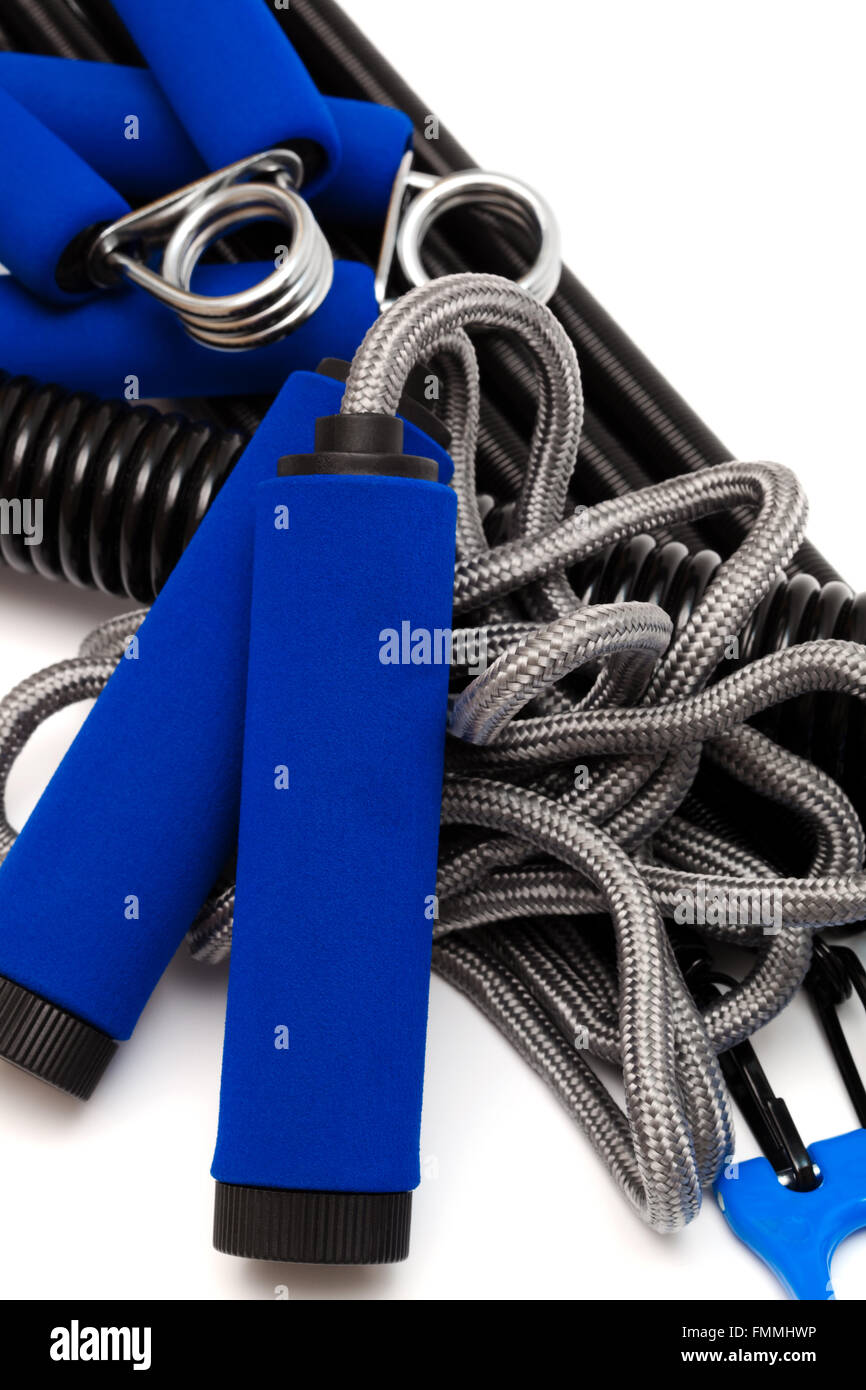 modern training set on a white background Stock Photo - Alamy