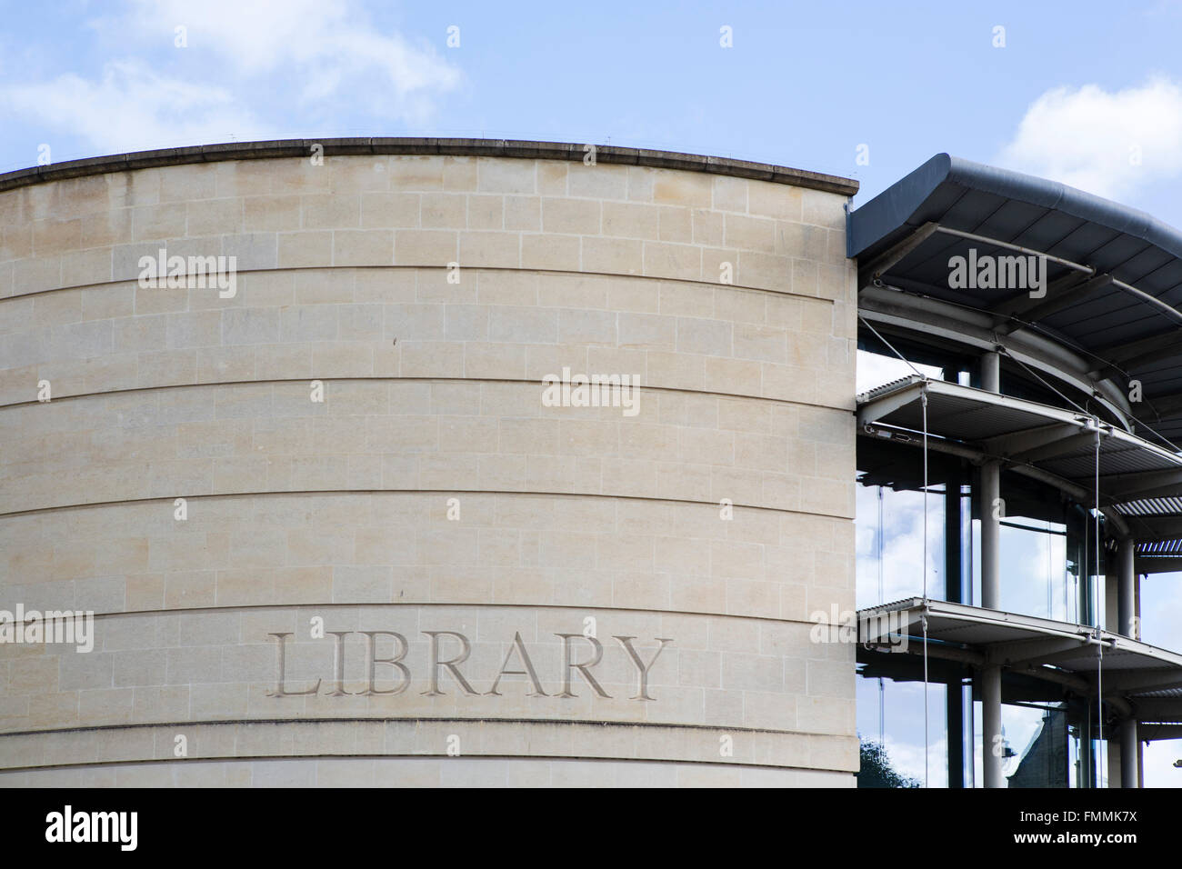 A library in small town centre Stock Photo - Alamy
