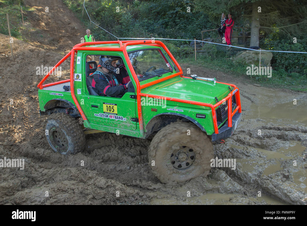 Small green off road car hi-res stock photography and images - Alamy