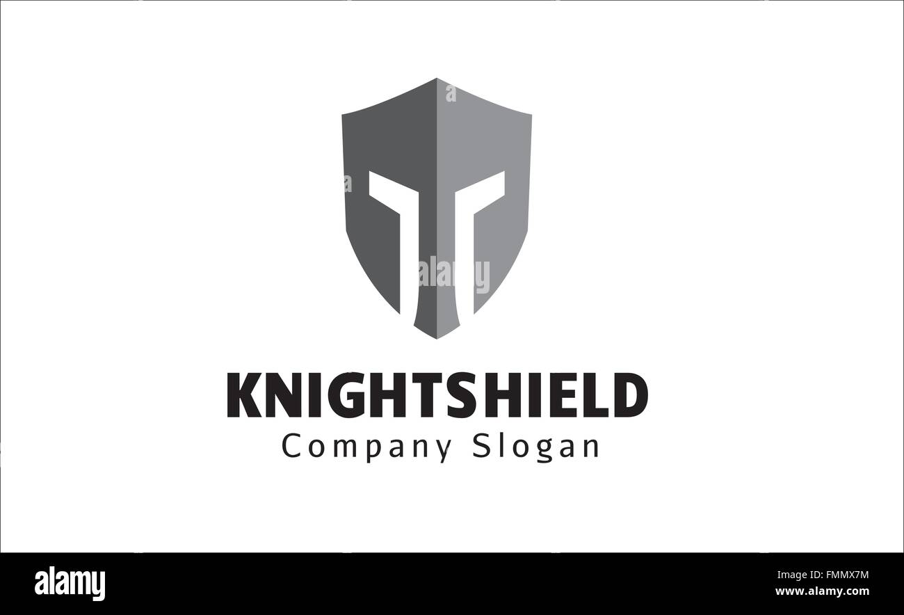 Knight Shield Design Illustration Stock Vector Image & Art - Alamy