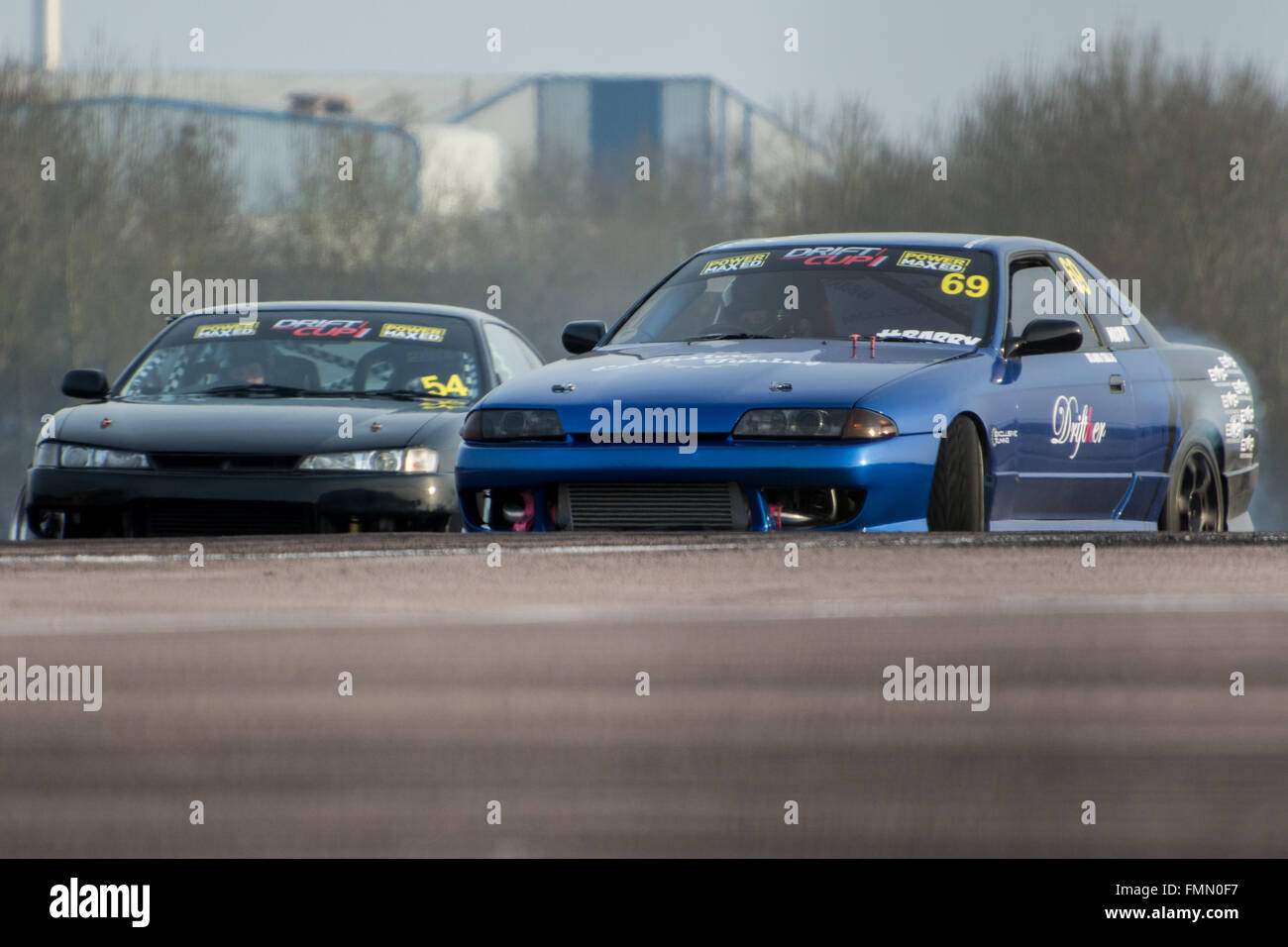 Corby, UK. 12th Mar, 2016. Drift Cars during Drift Matsuri at ...