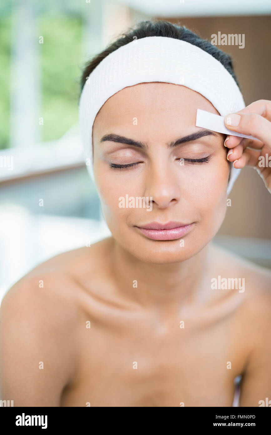 Waxing woman face hi-res stock photography and images - Alamy