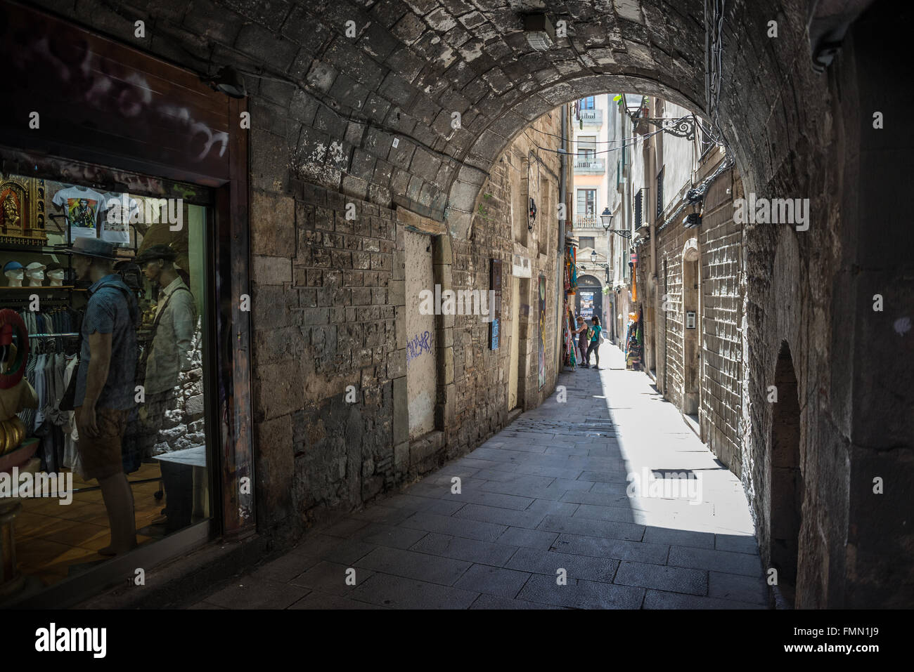 Gothic Quarter, Ciutat Vella, Barcelona, Spain Stock Photo - Alamy
