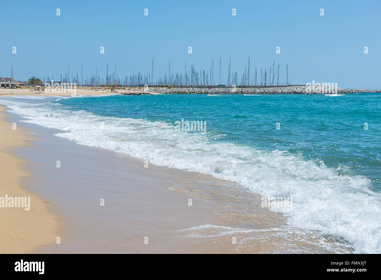 Port in El Masnou town near Barcelona, Spain Stock Photo - Alamy
