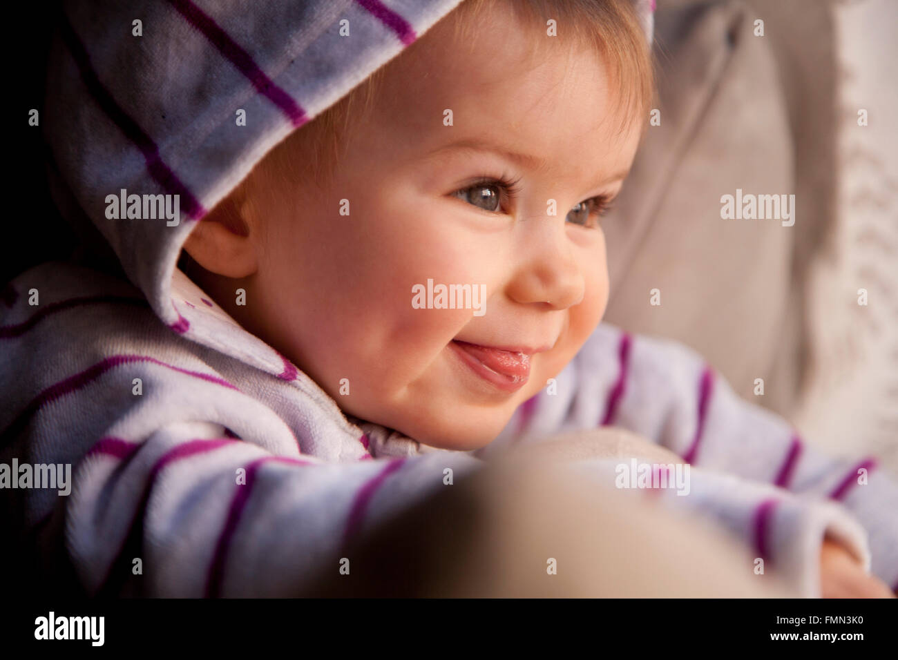 Look and joy of a baby Stock Photo - Alamy