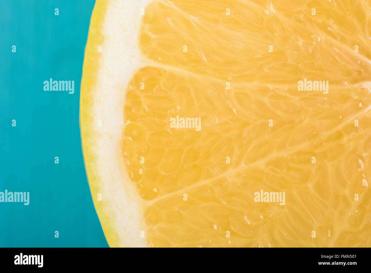 Fresh Yellow Lemon Slice Stock Photo - Alamy