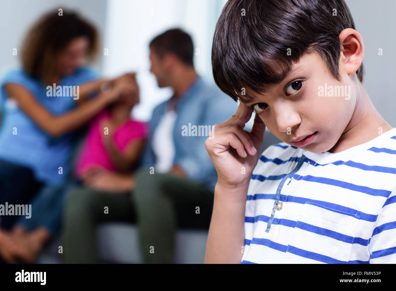 Portrait of upset boy Stock Photo - Alamy