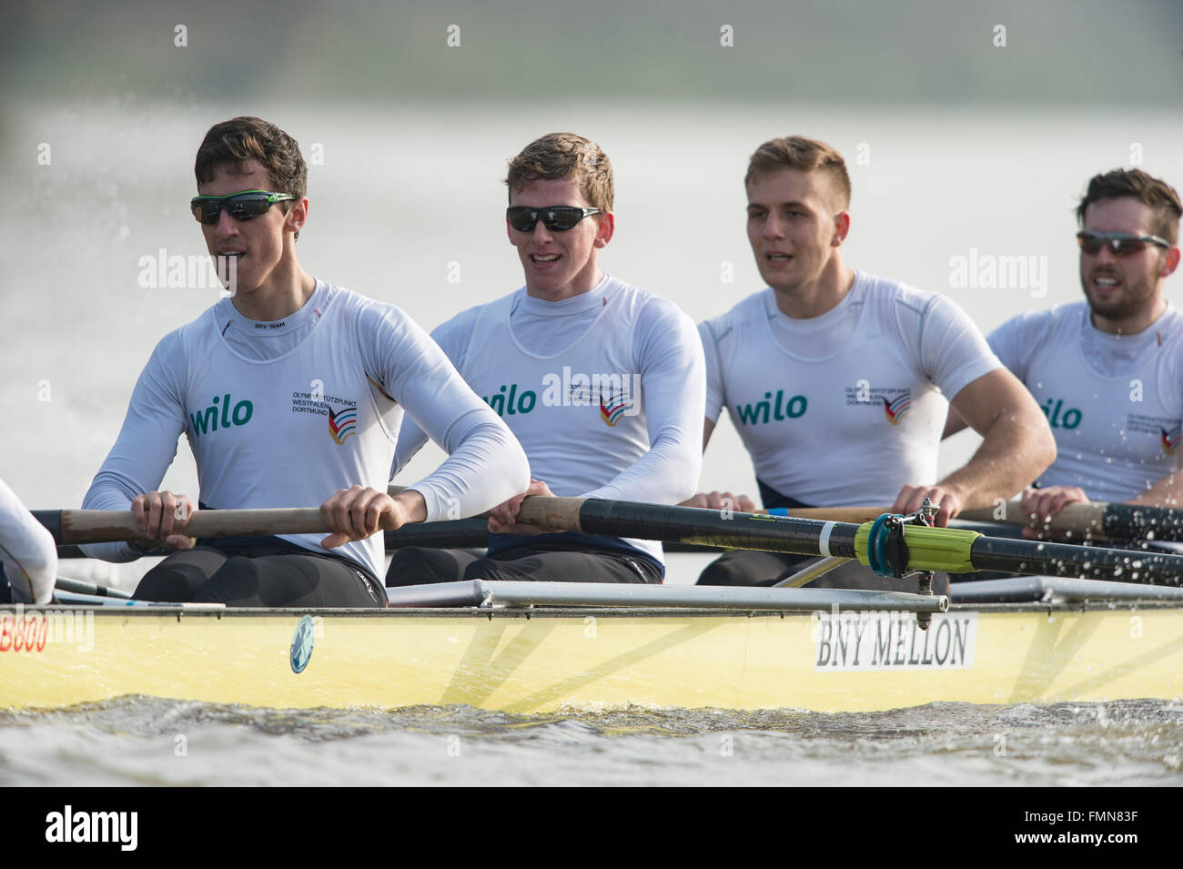 UK. 12th March, 2016. Boat Race Final Fixtures prior to the Boat Race ...