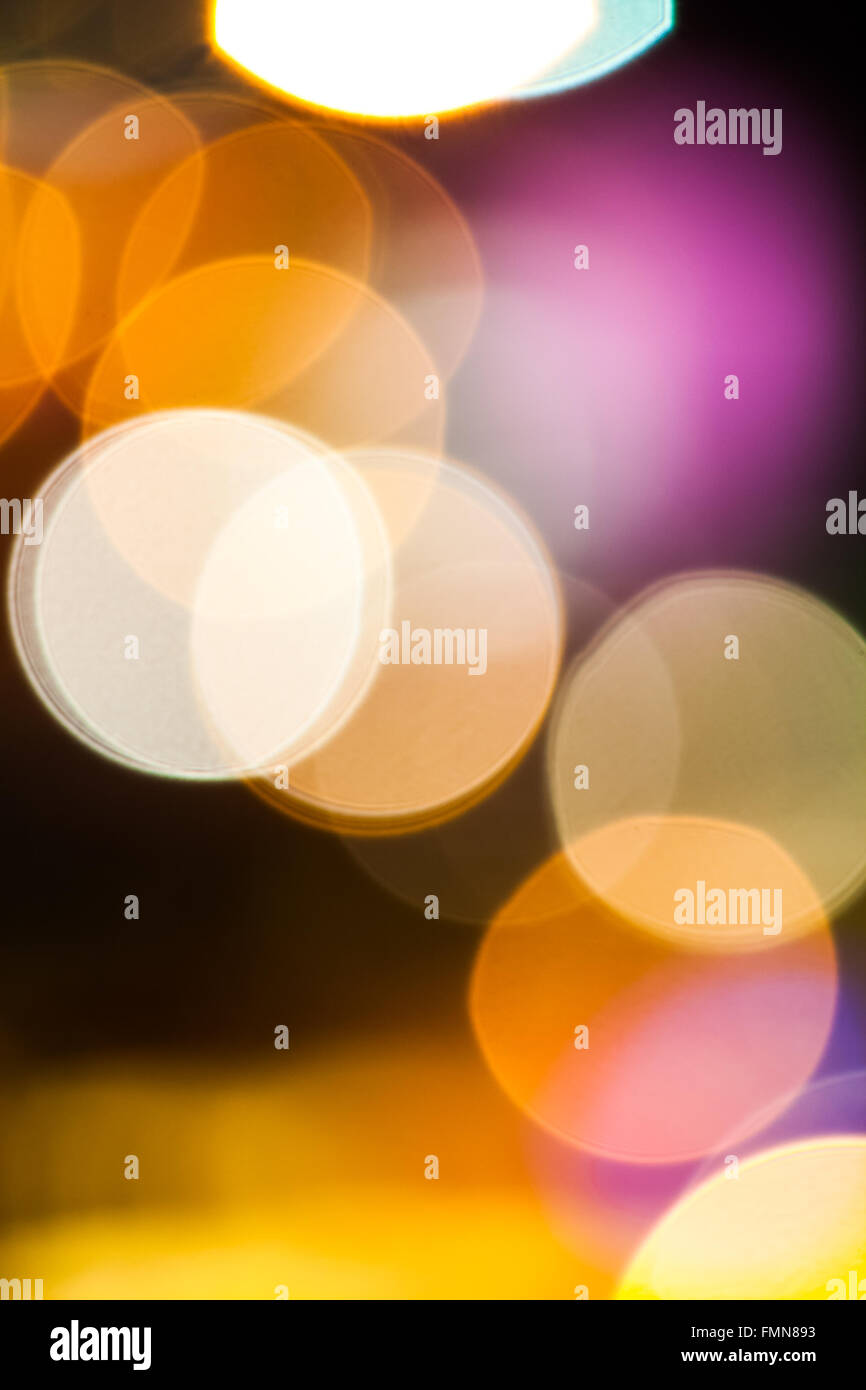 Bokeh lights of the streets in Malaysia Stock Photo - Alamy