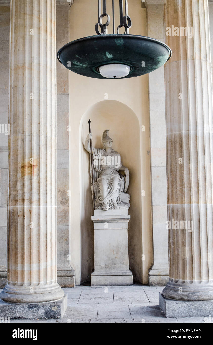 Inside of Brandenburg Gate in Berlin, unusual view Stock Photo - Alamy