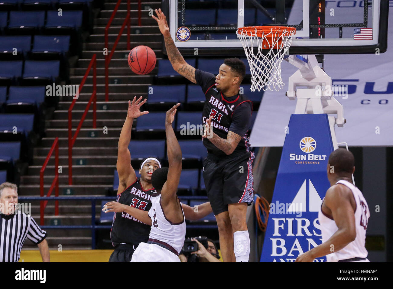New Orleans, LA, USA. 12th Mar, 2016. Louisiana Lafayette Ragin Cajuns ...