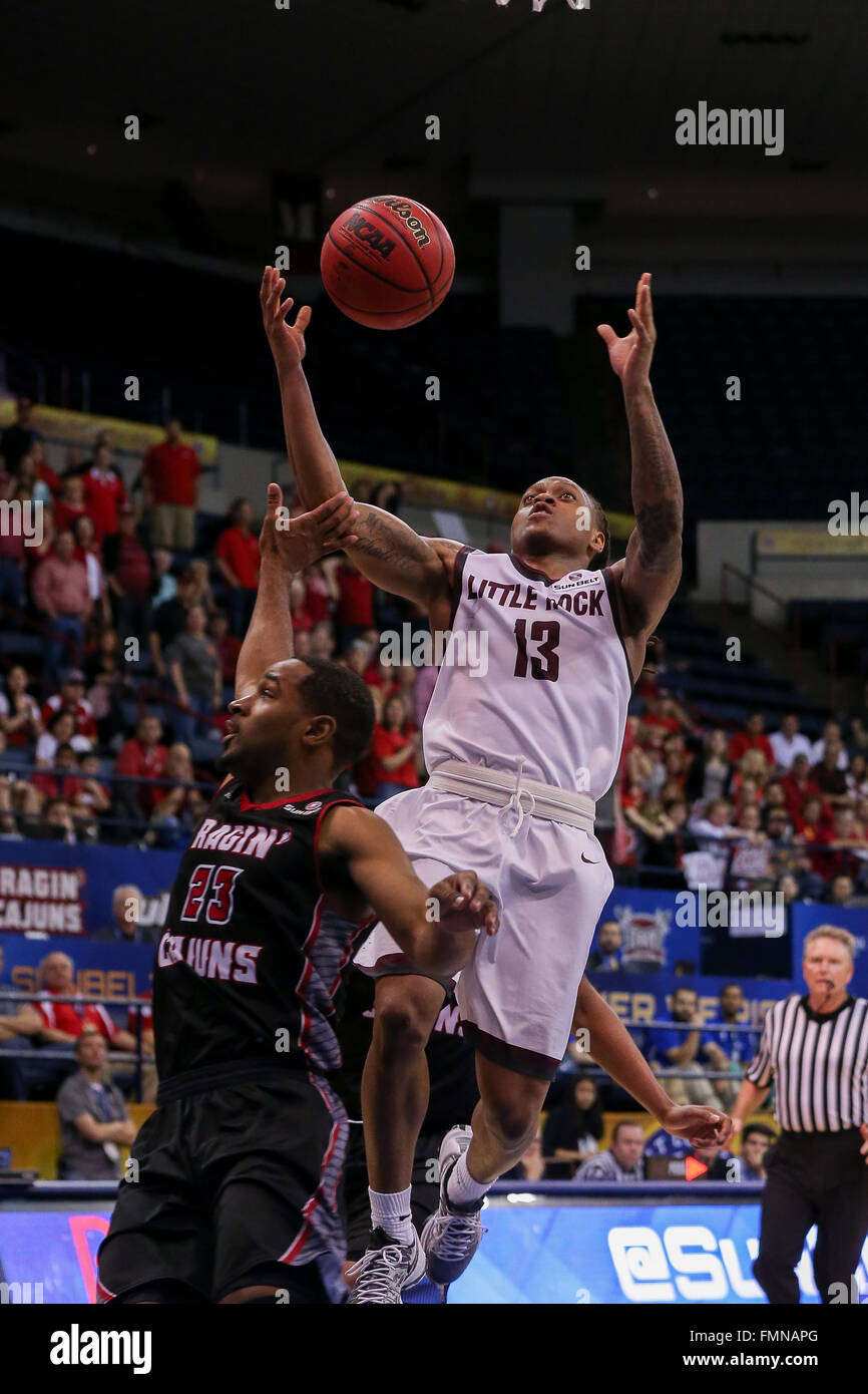 New Orleans, LA, USA. 12th Mar, 2016. Arkansas Little Rock Trojans ...