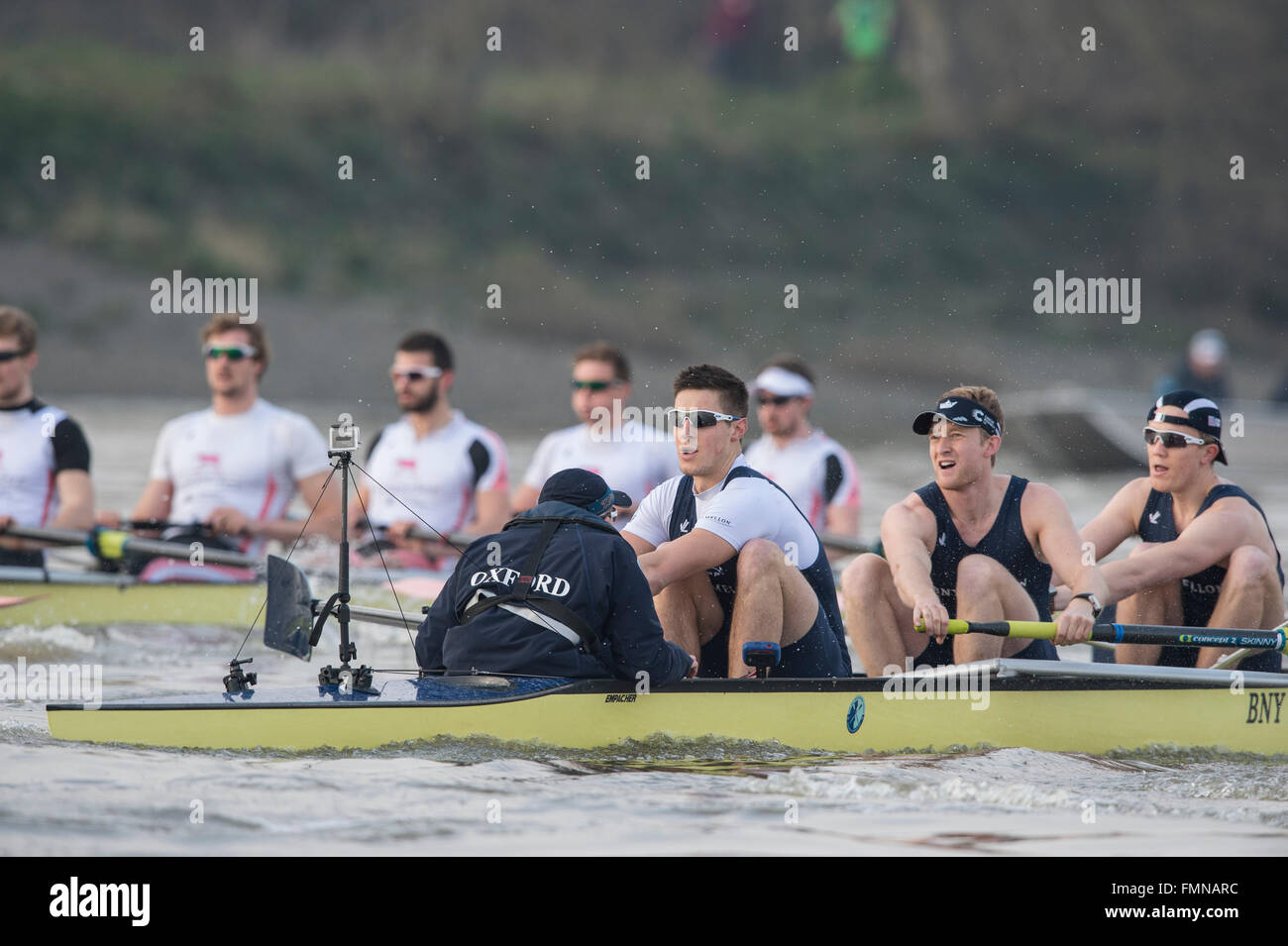 UK. 12th March, 2016. Boat Race Final Fixtures prior to the Boat Race ...
