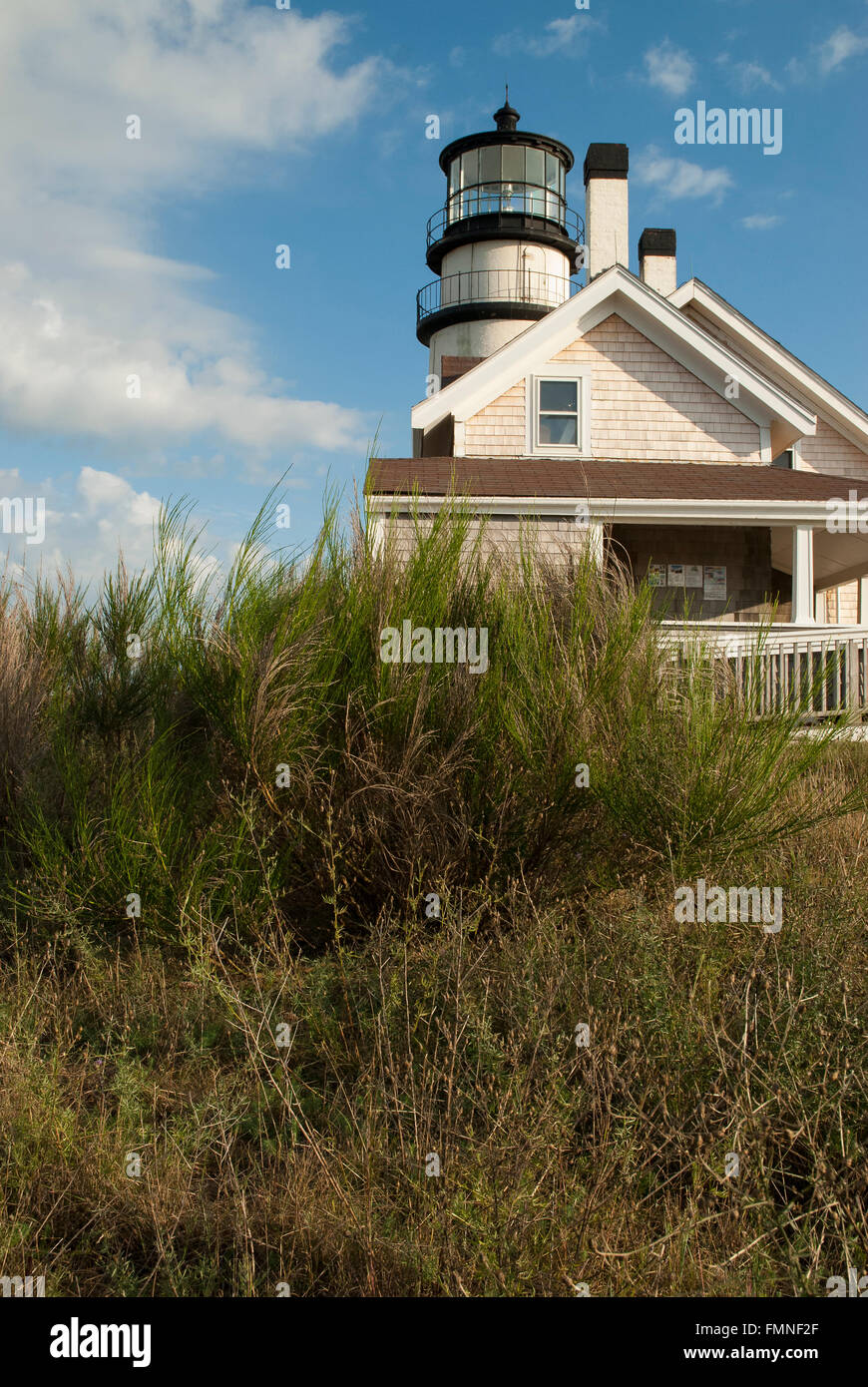 Highland lighthouse, also known as Cape Cod light, on a sunny summer ...