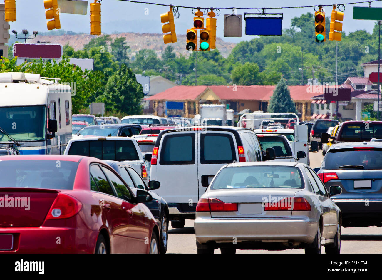 Traffic Jam Gridlock Stock Photo - Alamy