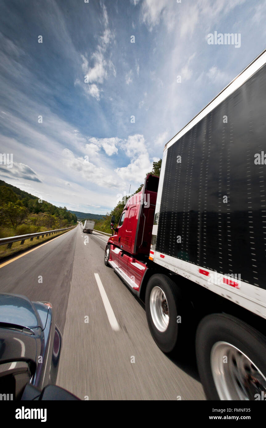 Traffic on Interstate Highway Stock Photo - Alamy