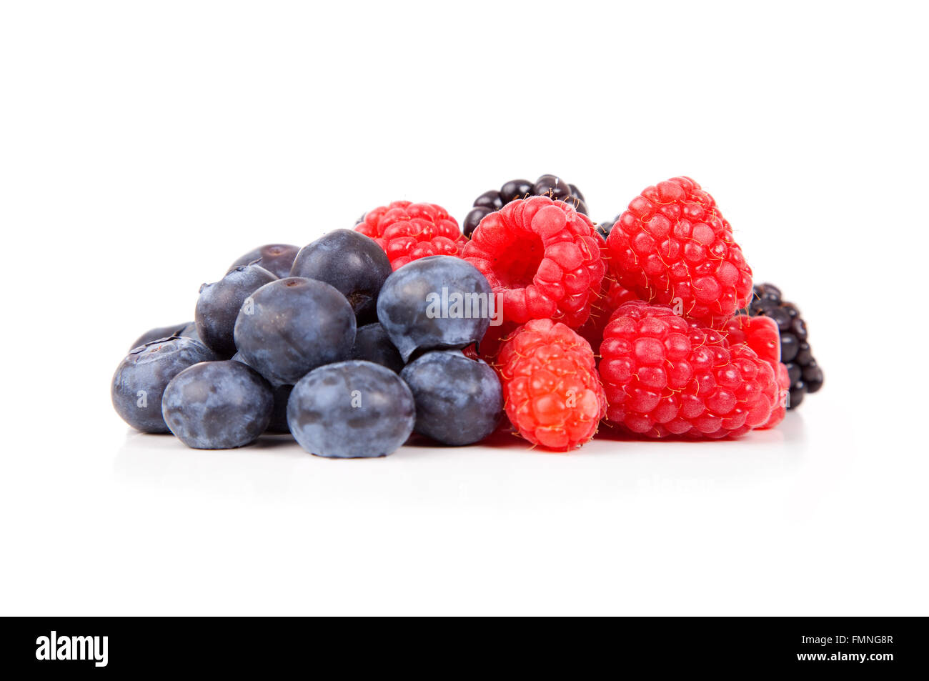 Red fruits closeup, isolated on white background Stock Photo - Alamy