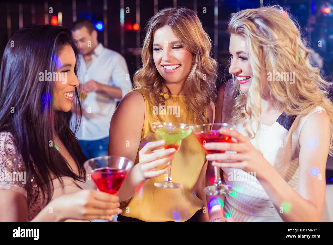 Pretty girls with cocktails Stock Photo - Alamy