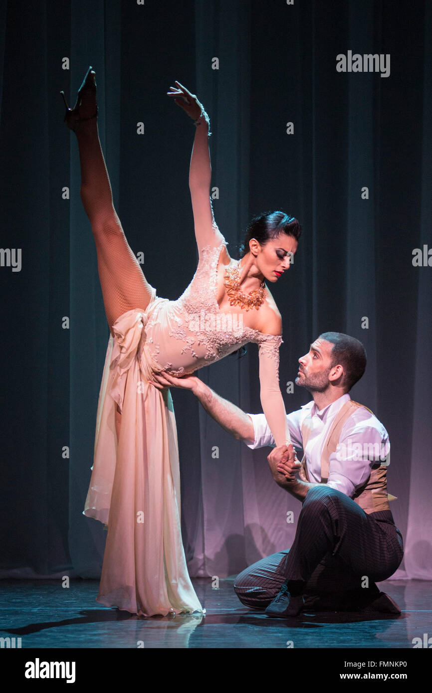 German Cornejo and Gisela Galeassi performing. The Argentine Tango show ...