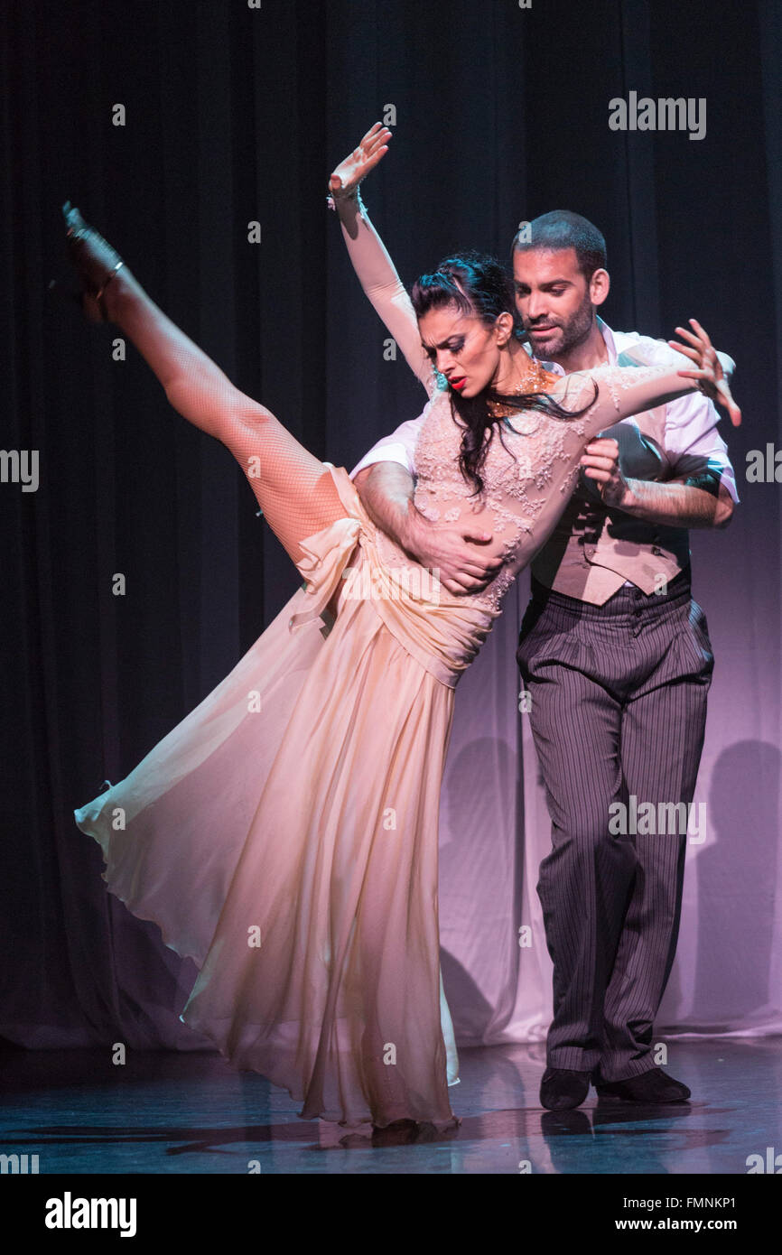 German Cornejo and Gisela Galeassi performing. The Argentine Tango show ...
