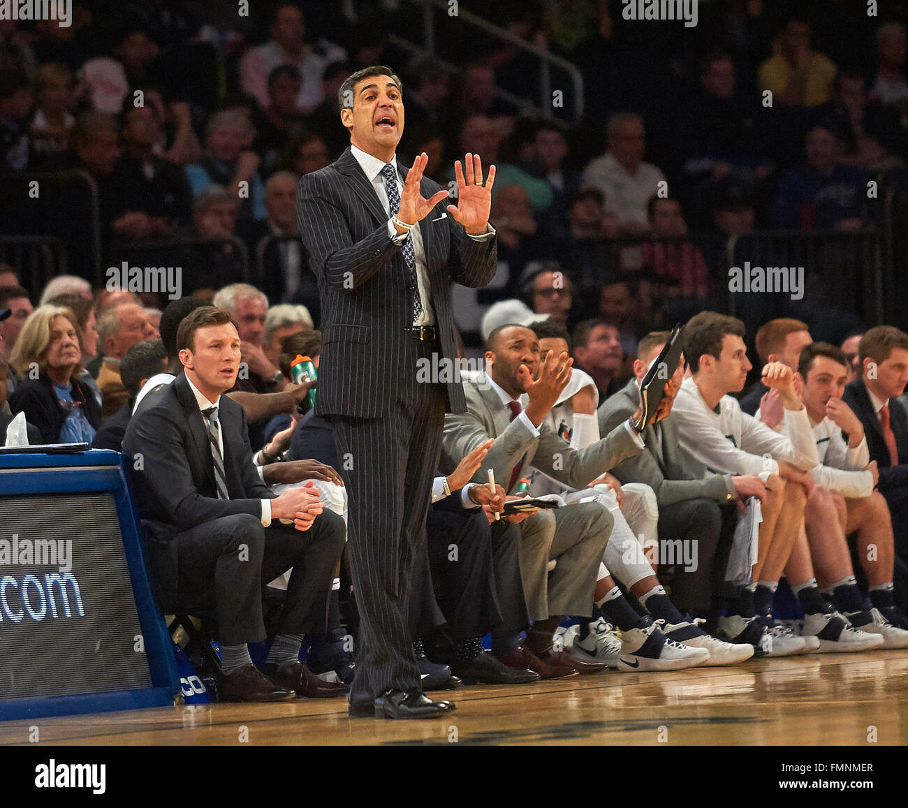 New York, New York, USA. 12th Mar, 2016. Villanova Wildcats' head coach ...
