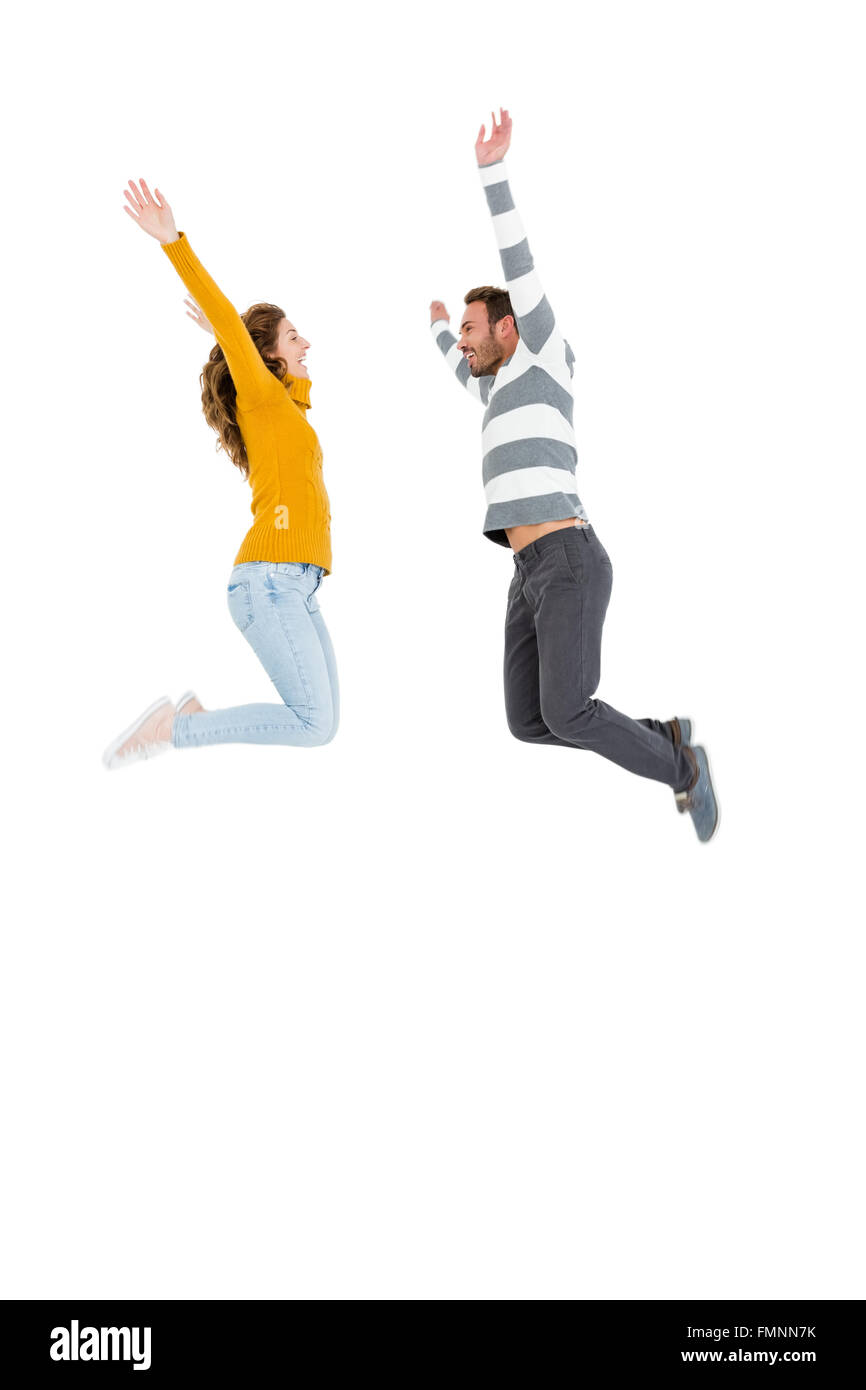 Excited couple in love Cut Out Stock Images & Pictures - Alamy