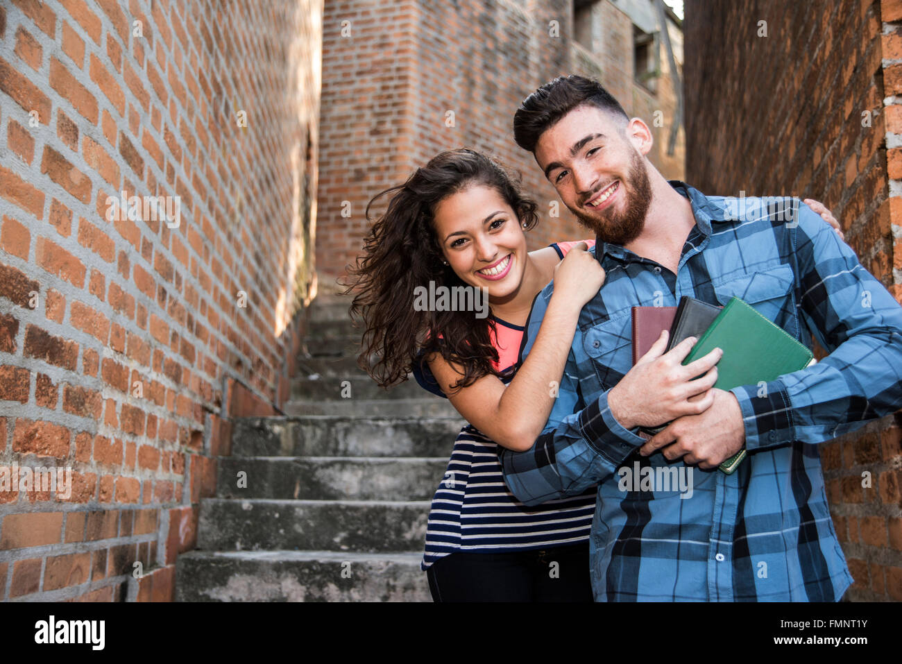 Two college students Stock Photo - Alamy
