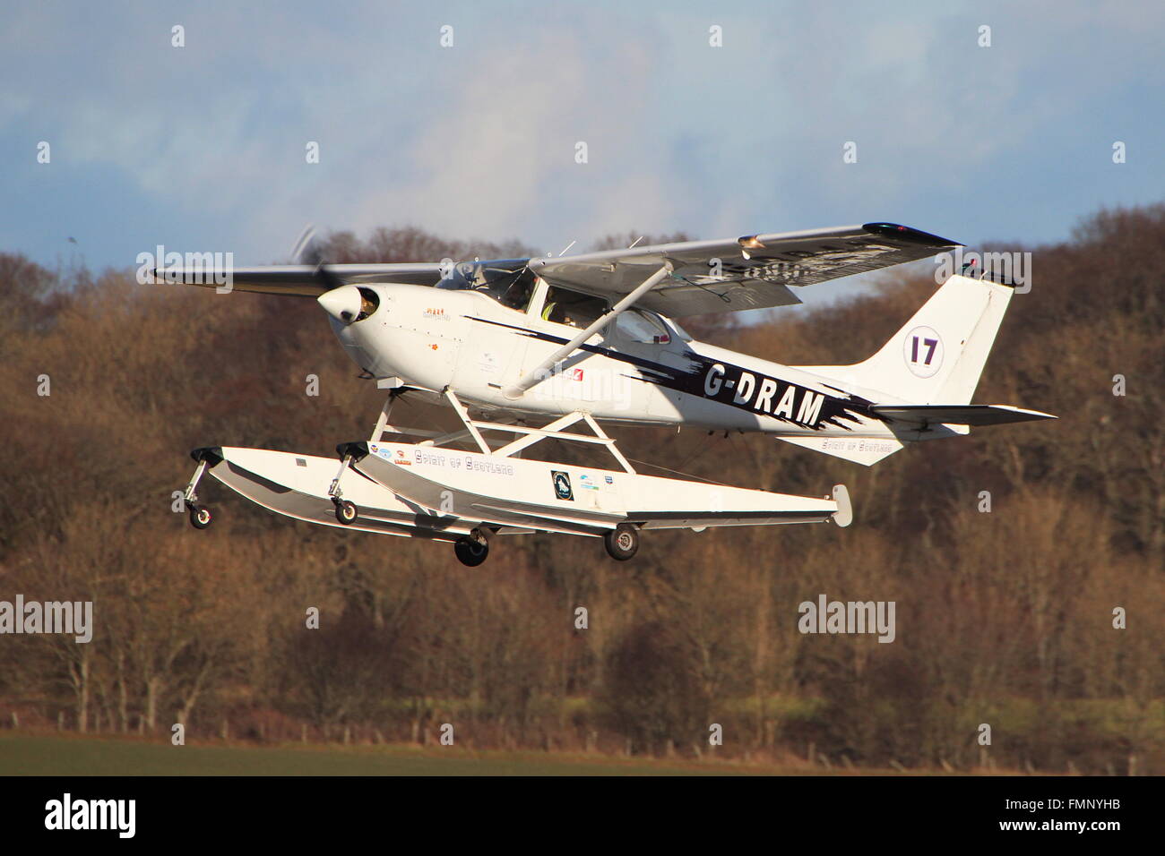 G-DRAM, a Reims-Cessna FR172F Rocket in floatplane configuration, at ...