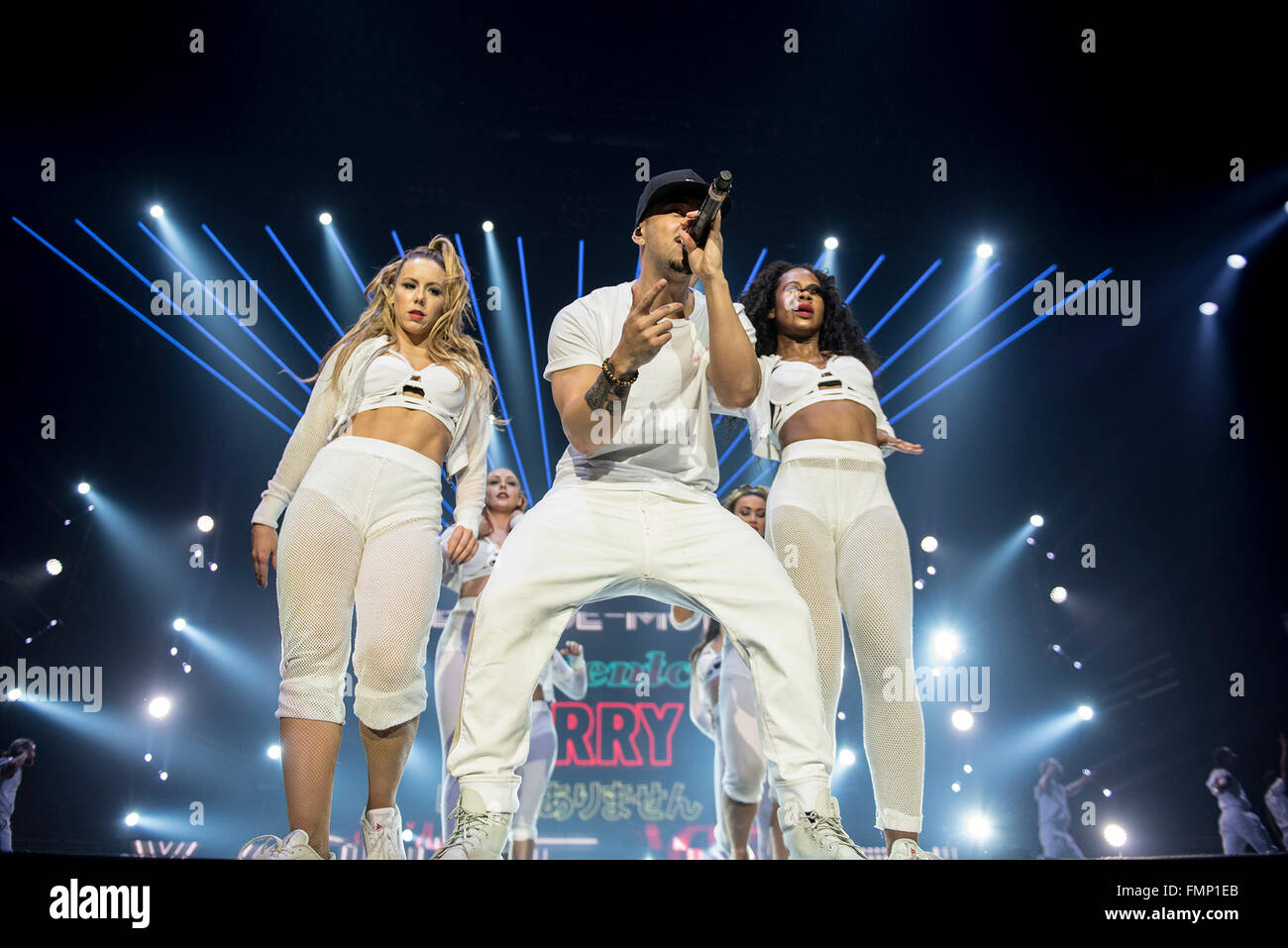 Manchester, UK. 12th March 2016. Mason Noise performs on the X Factor ...