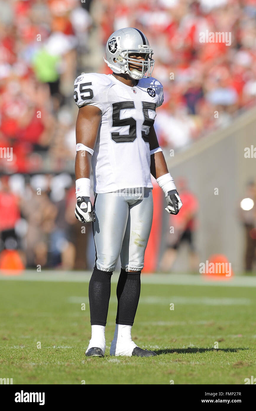 December 28, 2008 - Tampa, Fla, USA - Oakland Raiders linebacker Jon ...