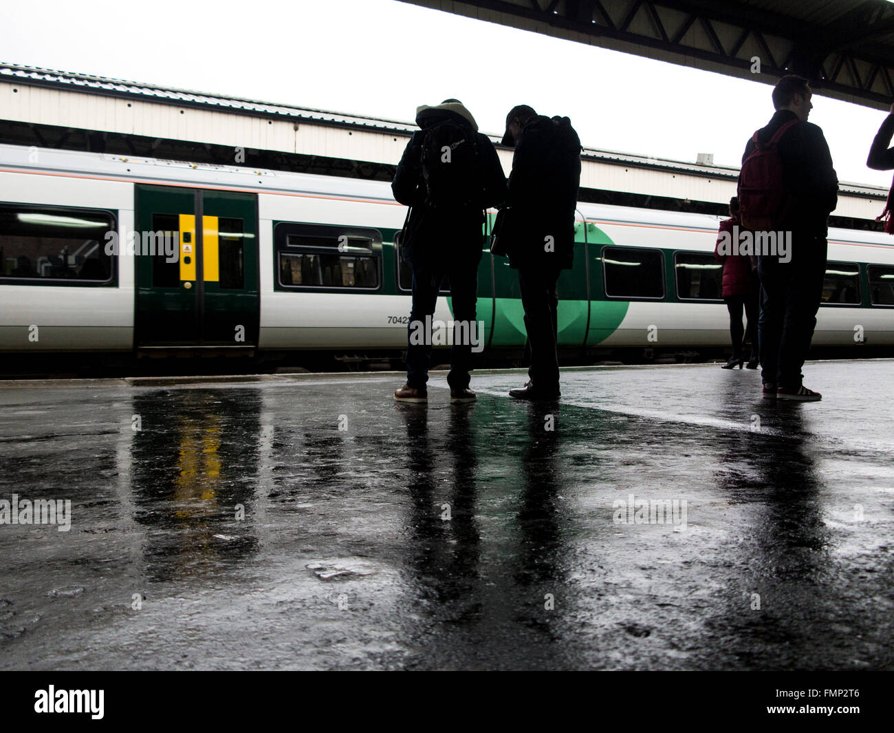 Commuters going to work in rush hour Stock Photo - Alamy