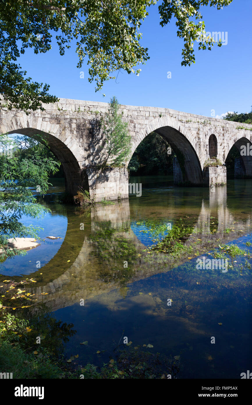 Roman bridge of Ponte do Porto, Braga, in the north of Portugal Stock ...