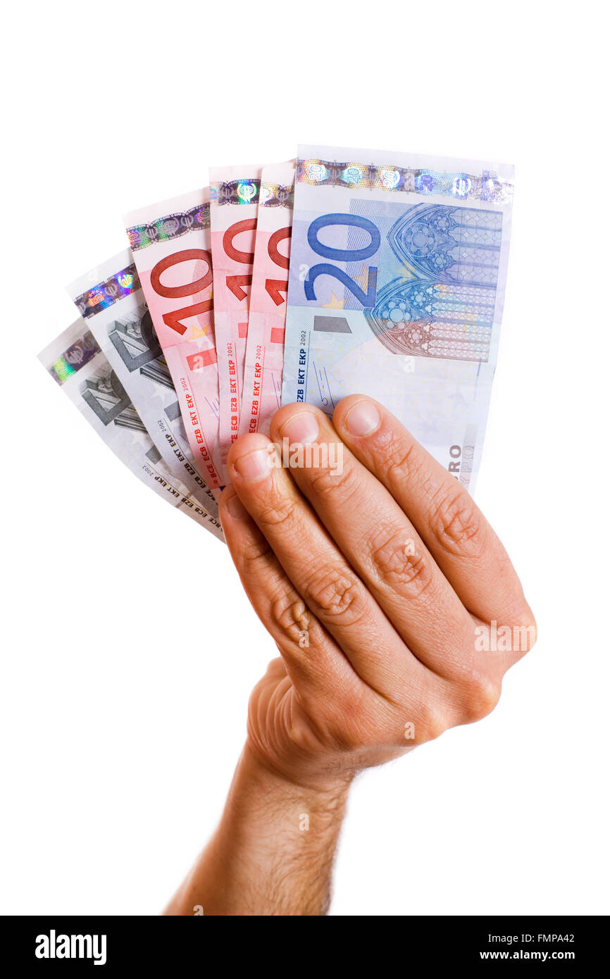 Male hand holding banknotes hi-res stock photography and images - Alamy