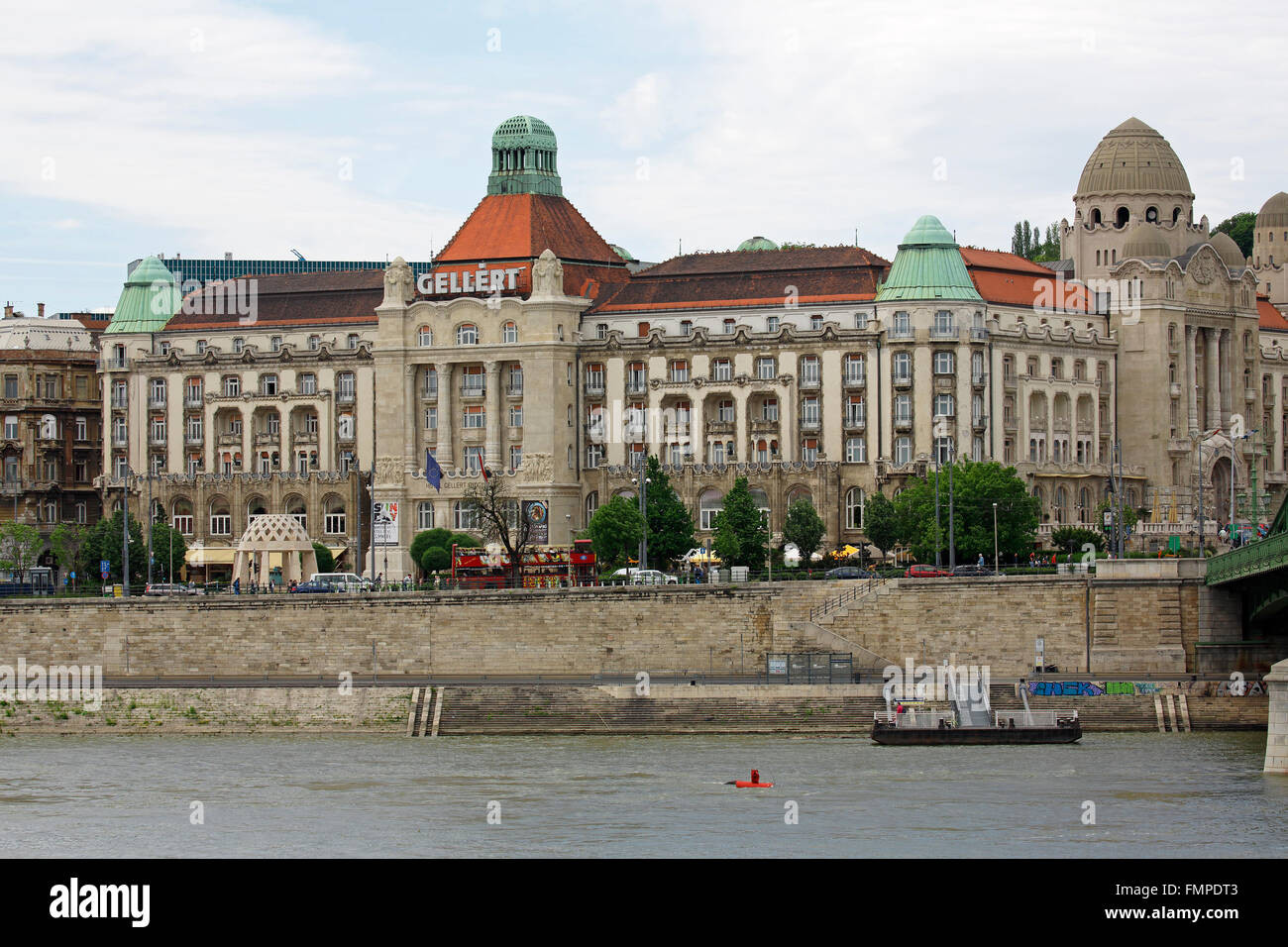Hotel Gellert on the Danube, Art Nouveau, Budapest, Hungary Stock Photo ...